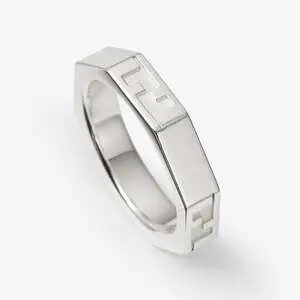 Fendi 925 Sterling Band Ring