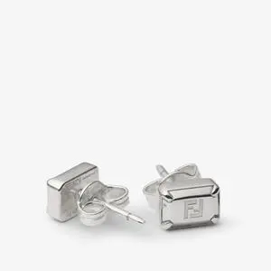 Fendi 925 Sterling Stud Earrings