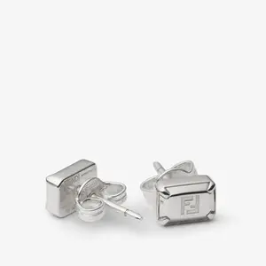 Fendi 925 Sterling Stud Earrings