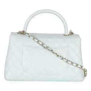 Chanel Quilted Caviar Coco Top Handle Bag