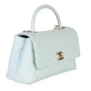Chanel Quilted Caviar Coco Top Handle Bag