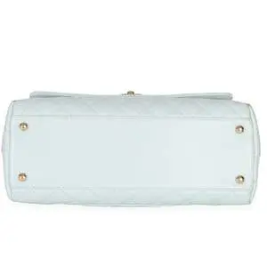 Chanel Quilted Caviar Coco Top Handle Bag
