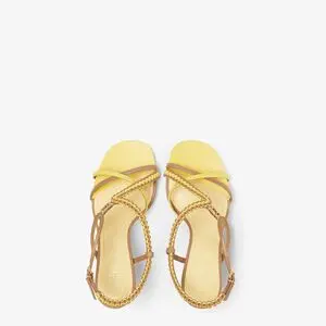 Fendi Ffold Nappa Leather Sandals