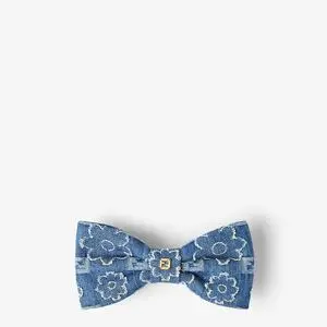 Fendi Ff And Floral Denim Hair Clip