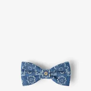 Fendi Ff And Floral Denim Hair Clip
