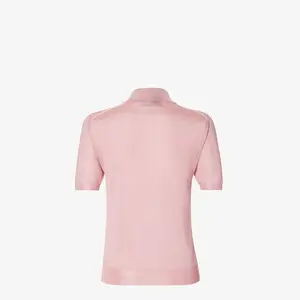 Fendi Slim-fit Embroidered Viscose Jumper - Pink