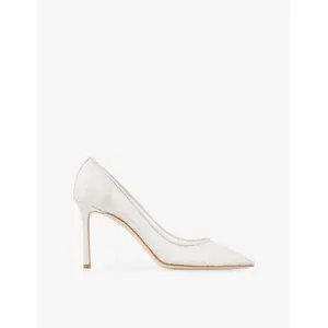 JIMMY CHOO Romy 85 Lace Pumps - Ivory