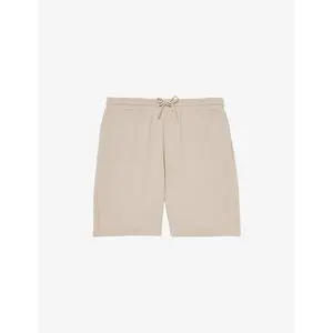 REISS Textured Stretch-woven Shorts - Stone