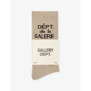 GALLERY DEPT. Stretch Cotton-blend Crew Socks - Warm Grey