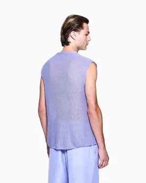 Giorgio Armani Single-breasted Linen Waistcoat