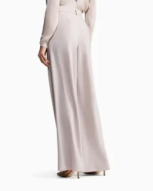 Giorgio Armani Pure Wool Wide-leg Trousers