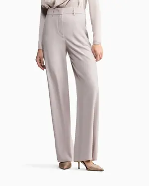 Giorgio Armani Pure Wool Wide-leg Trousers