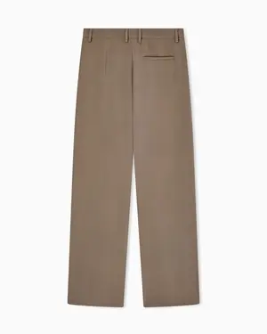 Giorgio Armani Single-pleat Silk Crêpe Trousers