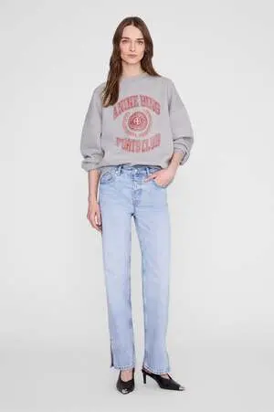 ANINE BING Miles Collegiate Sweatshirt - Grey