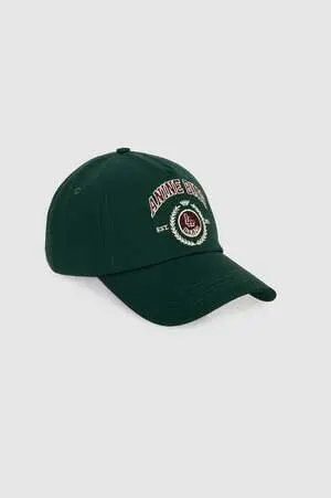 ANINE BING Jeremy Collegiate Baseball Cap - Deep Emerald
