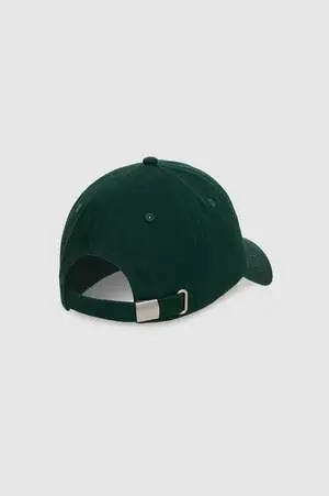 ANINE BING Jeremy Collegiate Baseball Cap - Deep Emerald