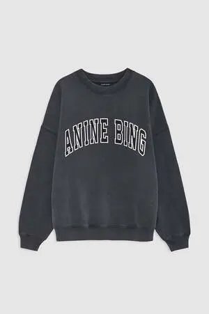 ANINE BING Miles Sweatshirt - Washed Black