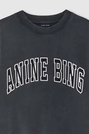 ANINE BING Miles Sweatshirt - Washed Black