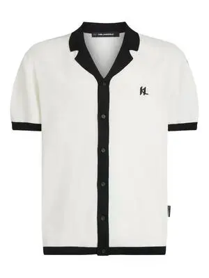 Karl Lagerfeld Monogram-detail Shirt - White