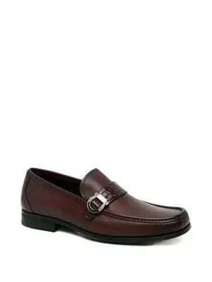 FERRAGAMO Gancini Leather Loafers