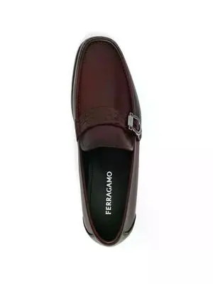 FERRAGAMO Gancini Leather Loafers