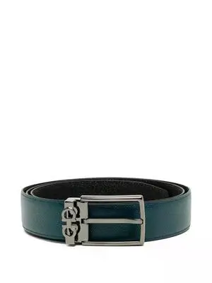FERRAGAMO Gancini Buckle Belt - Blue