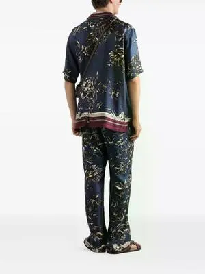 Dolce & Gabbana Floral Print Drawstring Trousers