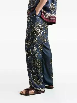 Dolce & Gabbana Floral Print Drawstring Trousers