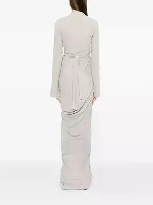 Rick Owens Wrap Draped Maxi Dress