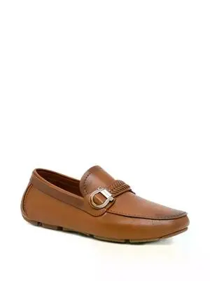 FERRAGAMO Gancini Driver Loafers