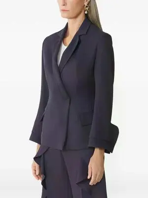 LANVIN Double-breasted Blazer With Cuffed Long Sleeves