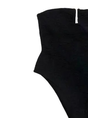 Farm Rio Embroidered Strapless One-piece Swimsuit