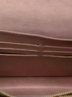 LOUIS VUITTON 2020 Damier Ebene Croisette Chain Wallet