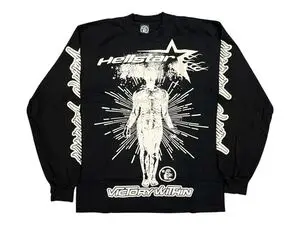 HELLSTAR Overseas Inner Star Long Sleeve T-shirt - Black