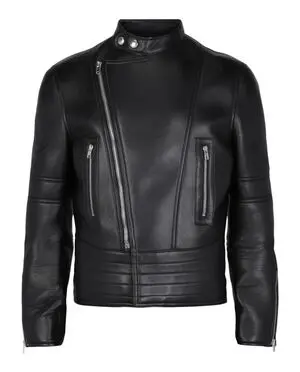 Givenchy Star Patch Leather Moto Jacket