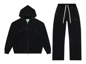 GODSPEED Symmetric Studded Sweatsuit - Black