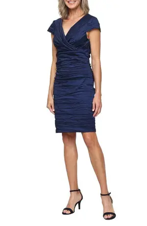 Alex Evenings V Neck Cocktail Dresses