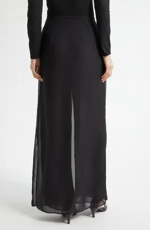 Emporio Armani Georgette Paneled Pants