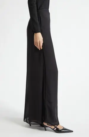 Emporio Armani Georgette Paneled Pants