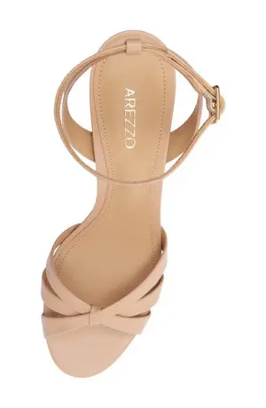AREZZO Ankle Strap Stiletto Sandals - True Sand