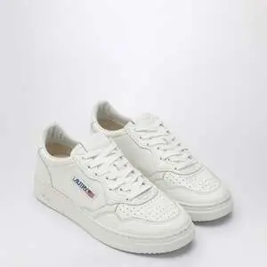 AUTRY Medalist Low Goatskin Leather Sneakers - White