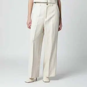 P.a.r.o.s.h Linen-blend Palazzo Trousers