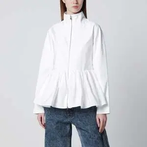 Alaïa Cotton Poplin Peplum Jacket