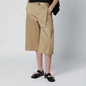 Sacai Cotton Chino Bermuda Shorts - Beige