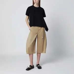 Sacai Cotton Chino Bermuda Shorts - Beige