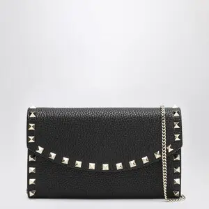 Valentino Garavani Rockstud Crossbody Wallet - Black
