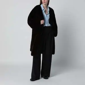 THE FRANKIE SHOP Faux-fur Coat - Brown