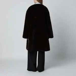 THE FRANKIE SHOP Faux-fur Coat - Brown