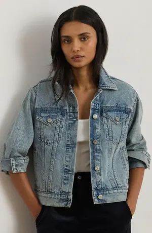 Ralph Lauren Denim Trucker Jacket - Odwin Wash Blue