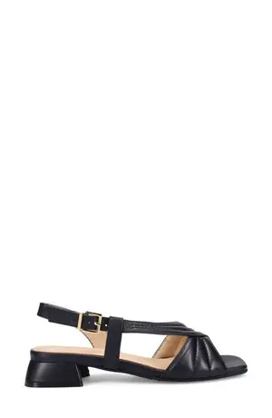 Ron White Blair Slingback Leather Sandal - Onyx